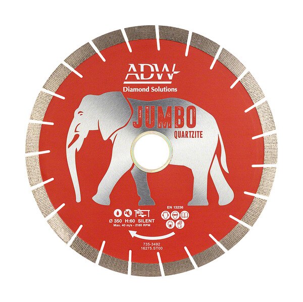 Bridge Saw Blade Quartz, Granite & Quartzite ADW Jumbo | Stonetools Ltd